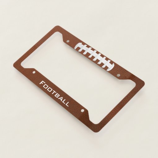 Football Design License Plate Frame | Zazzle