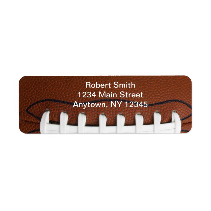 Football Design Return Address Labels | Zazzle.com