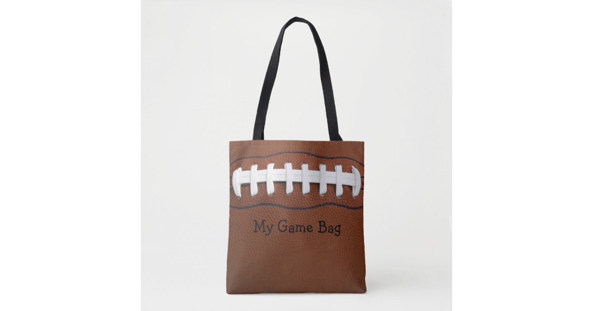 Football Design Tote Bag | Zazzle