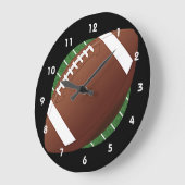 Football Design Wall Clock | Zazzle