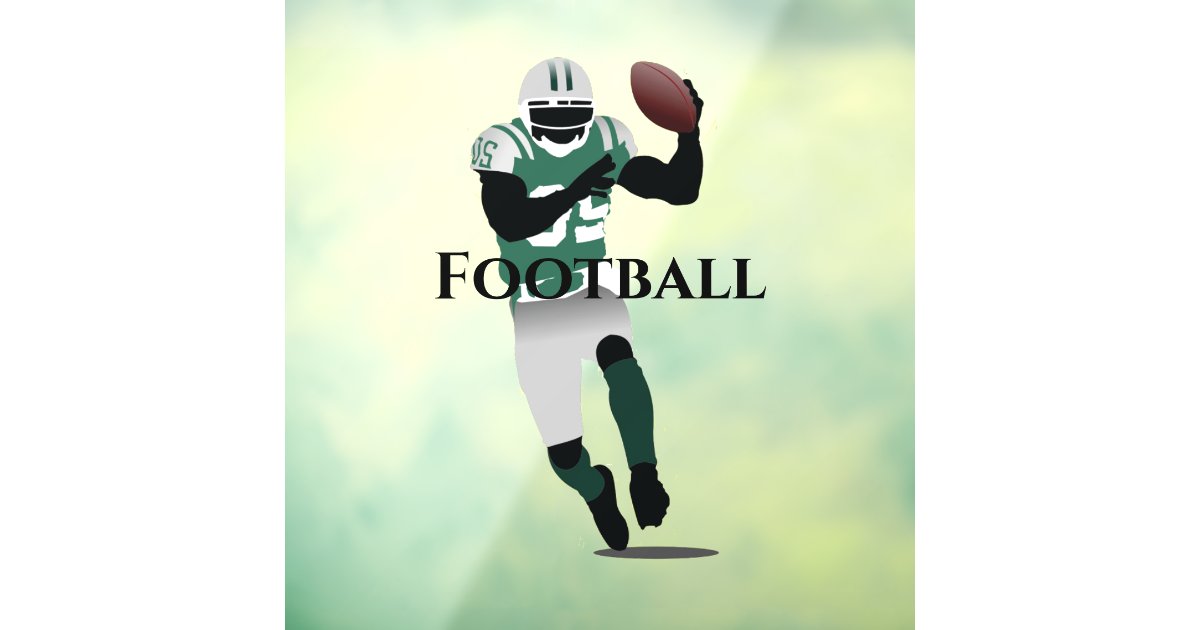 Football Design Window Cling | Zazzle