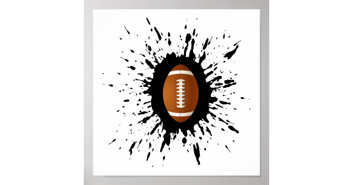 Football Explosion Poster | Zazzle