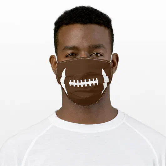 Football Fan Customizable Football Team Color Adult Cloth Face Mask ...