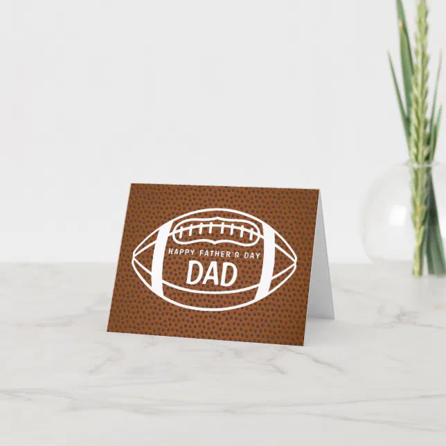 Football Father's Day Card | Zazzle