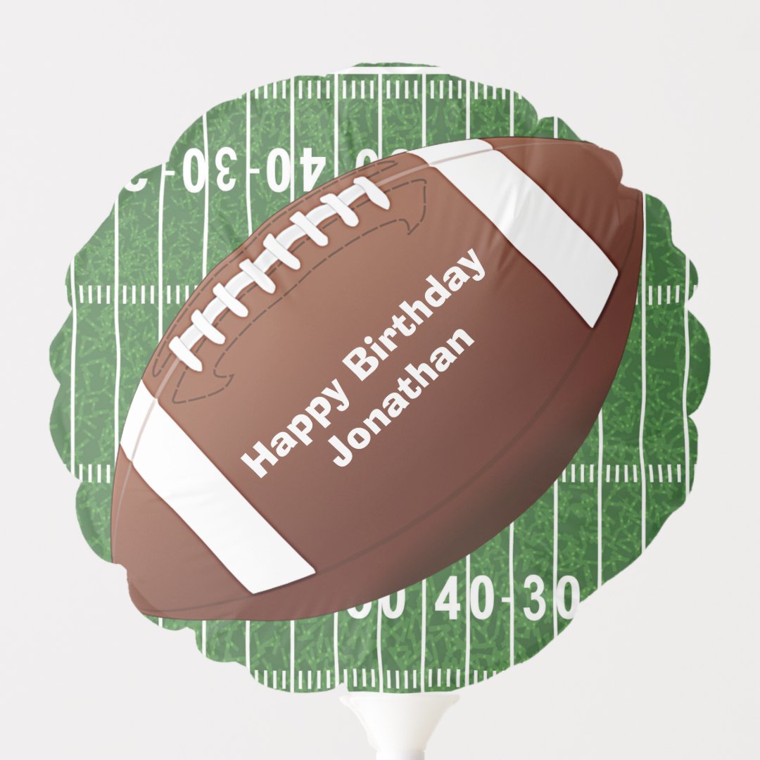 Football Field and Football Balloon | Zazzle