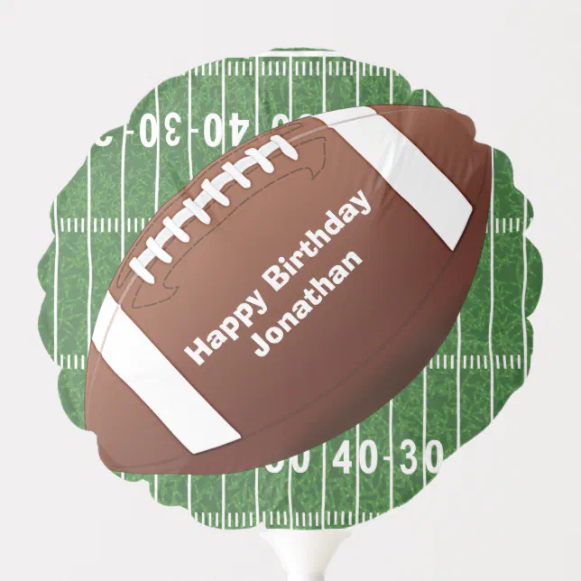 Football Field and Football Balloon | Zazzle