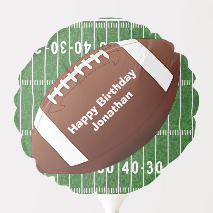 Football Field and Football Balloon | Zazzle
