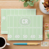 Football Field Custom Monogram Envelope | Zazzle