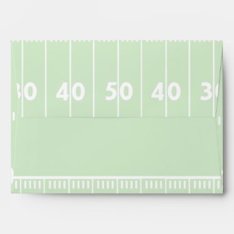 Football Field Custom Monogram Envelope | Zazzle