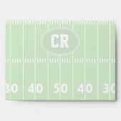Football Field Custom Monogram Envelope | Zazzle