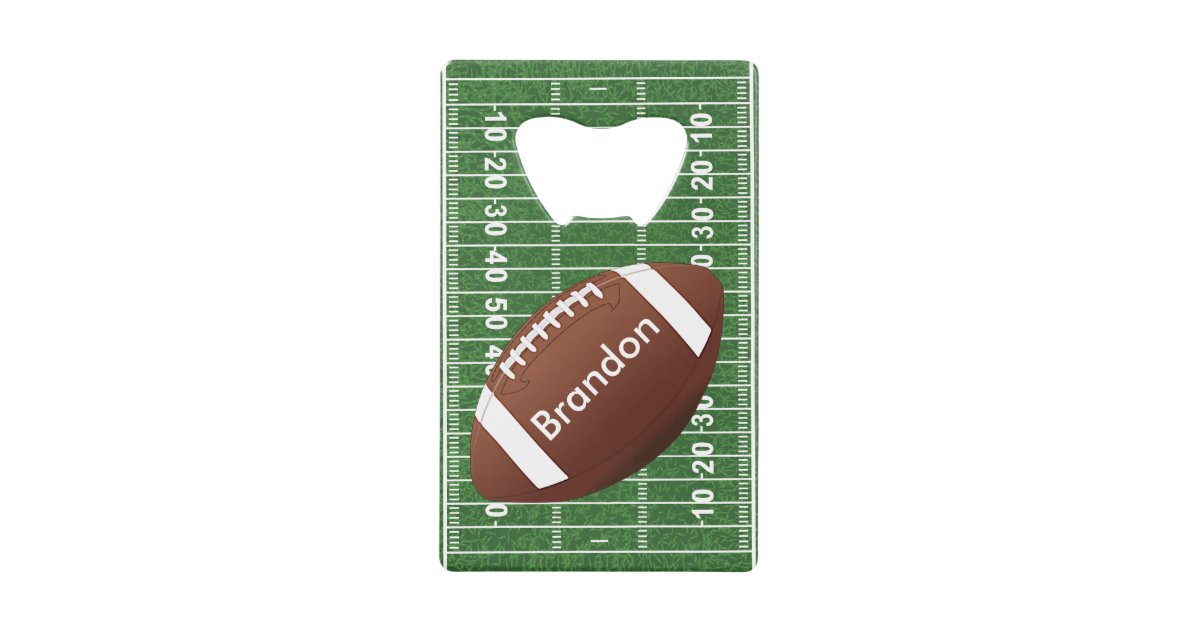 Football Field Design Bottle Opener | Zazzle