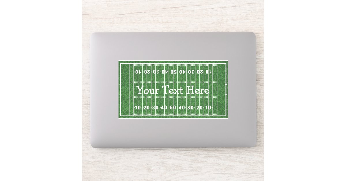 Football Field Design Contour Sticker | Zazzle