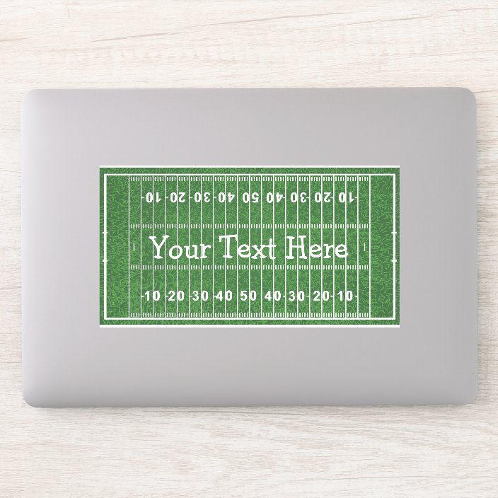 Football Field Design Contour Sticker | Zazzle.com