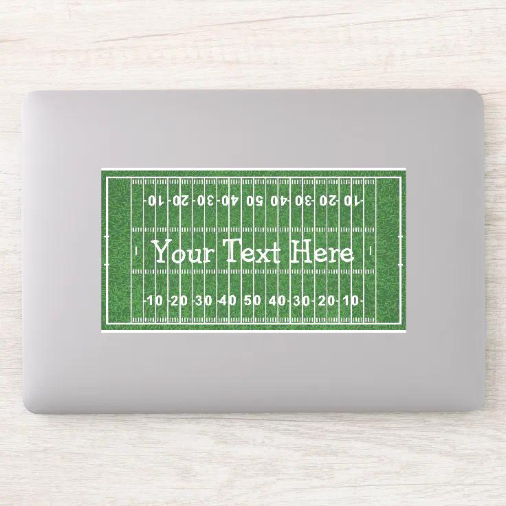 Football Field Design Contour Sticker | Zazzle
