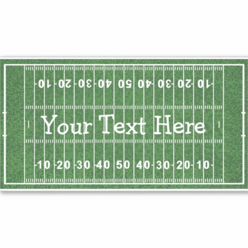Football Field Design Contour Sticker | Zazzle