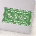 Football Field Design Contour Sticker | Zazzle