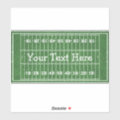 Football Field Design Contour Sticker | Zazzle