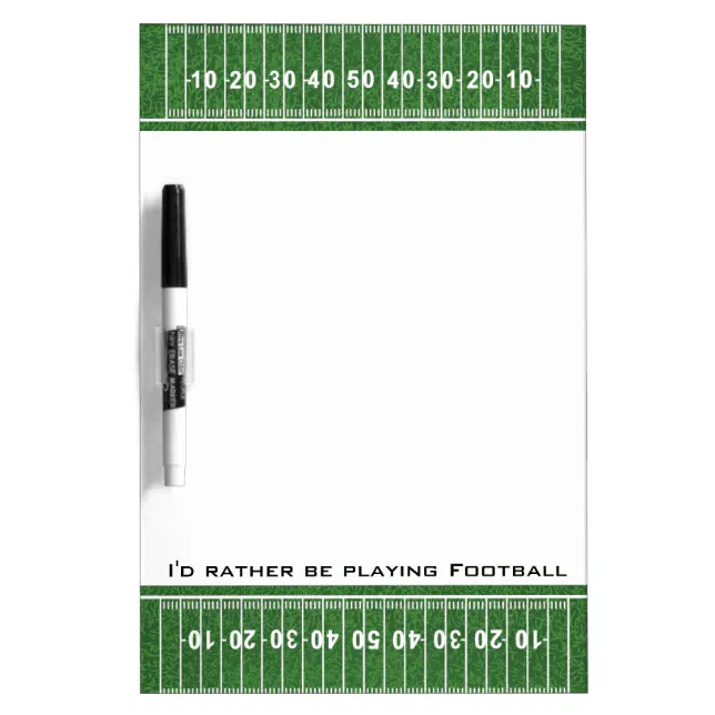 Football Field Design Dry Erase Board | Zazzle