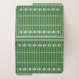 Football Field Design File Folders Set | Zazzle