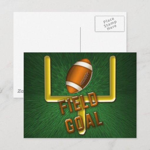 Football Field Goal Postcard | Zazzle