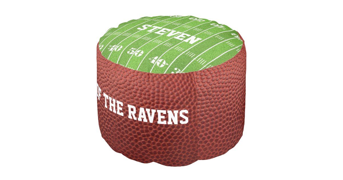 Football Field Personalized Pouf | Zazzle