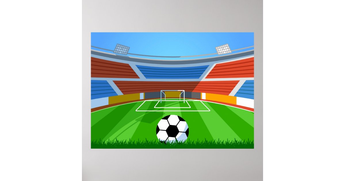 Football Field Poster | Zazzle