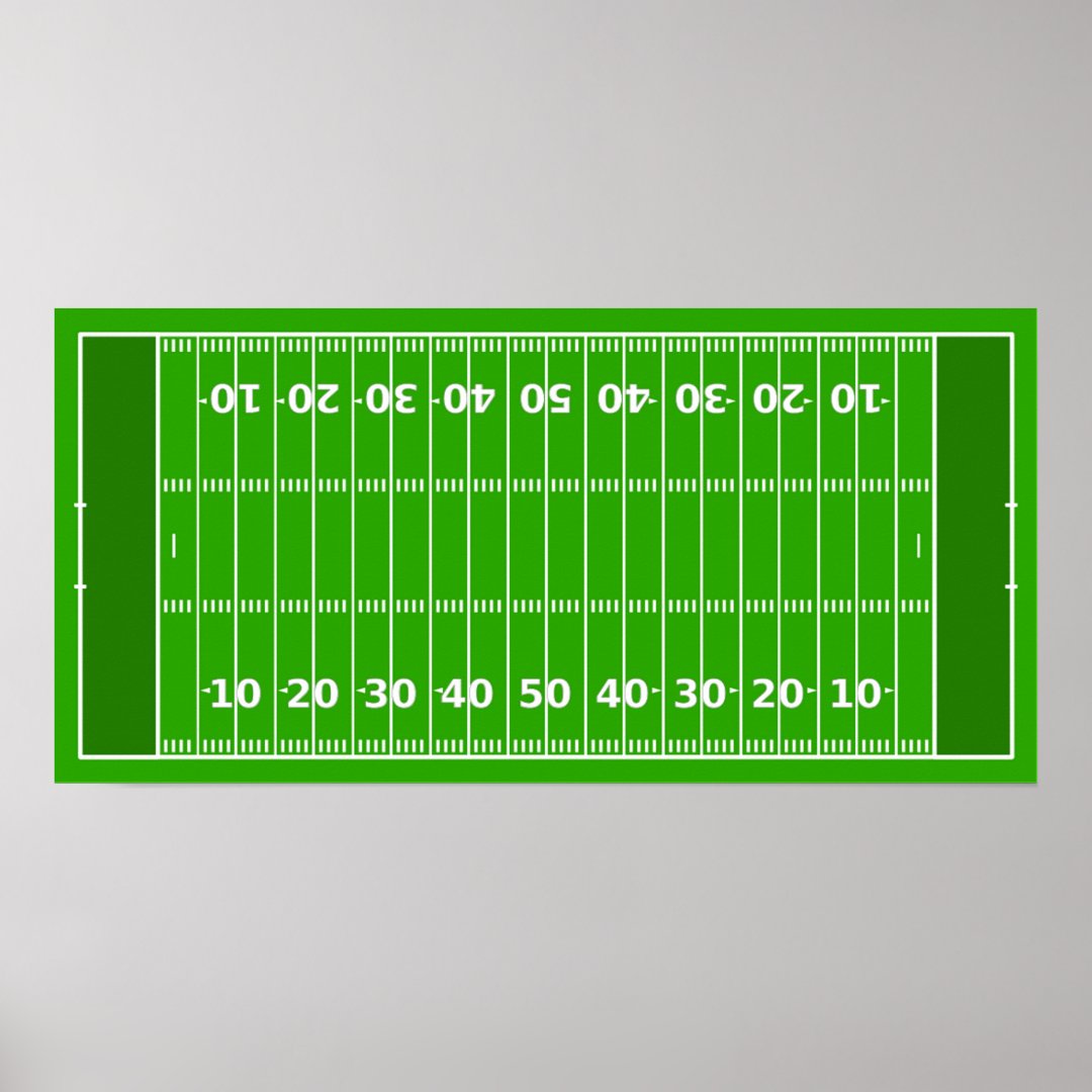 Football Field Poster | Zazzle