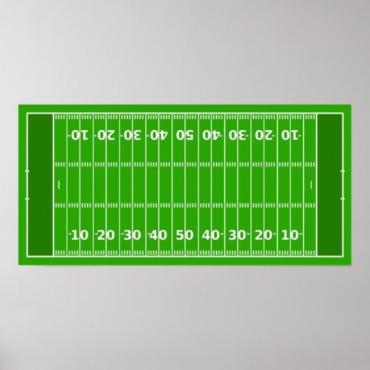 Football Field Poster | Zazzle.com