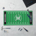 Football Field Sports Personalized Monogram Desk Mat | Zazzle