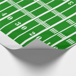 Football Field Wrapping Paper | Zazzle