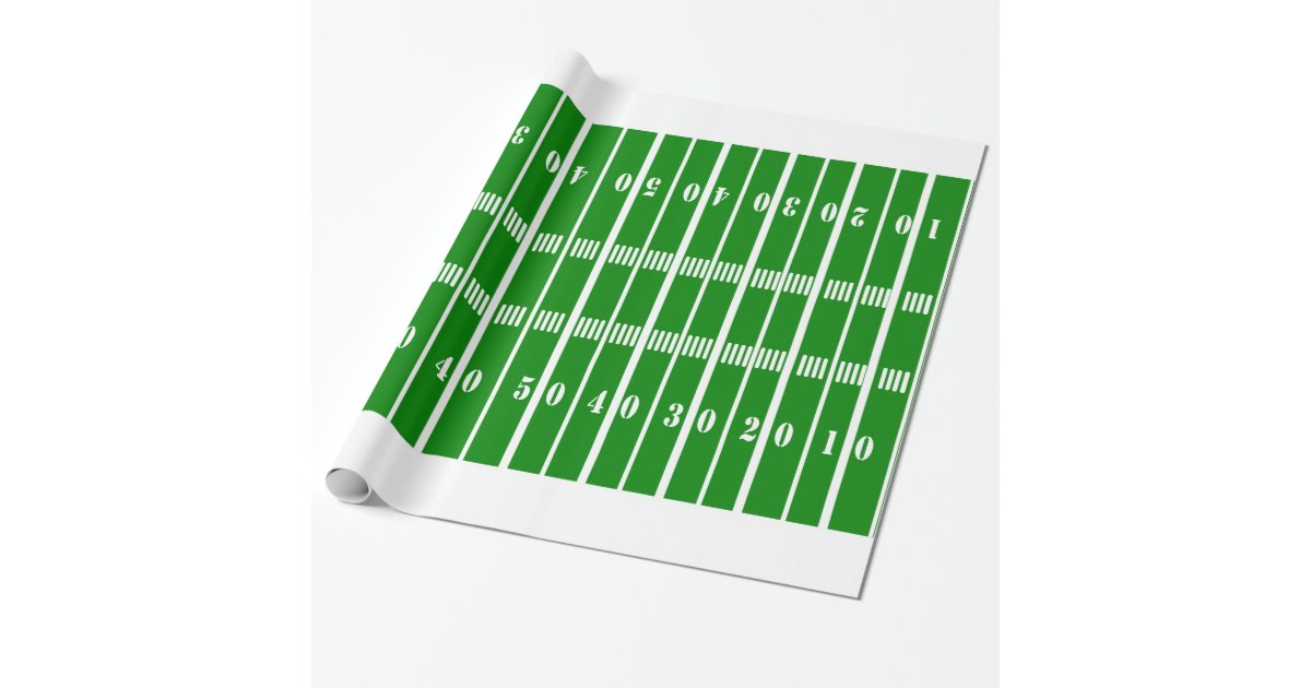 Football Field Wrapping Paper | Zazzle