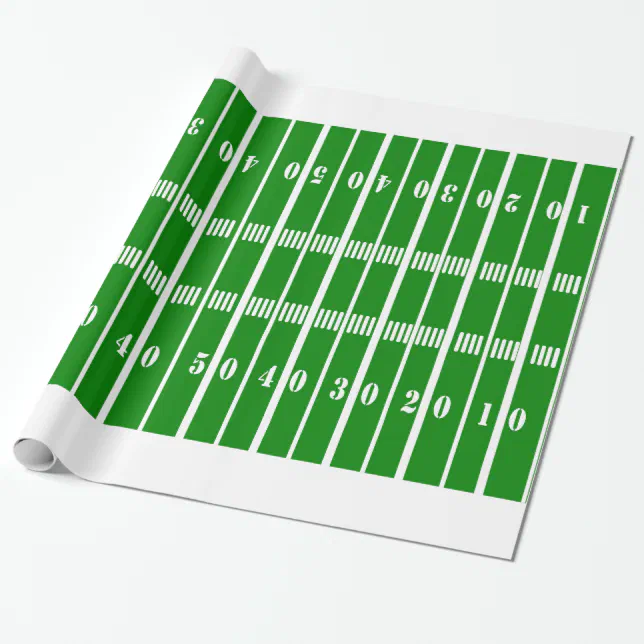 Football Field Wrapping Paper | Zazzle
