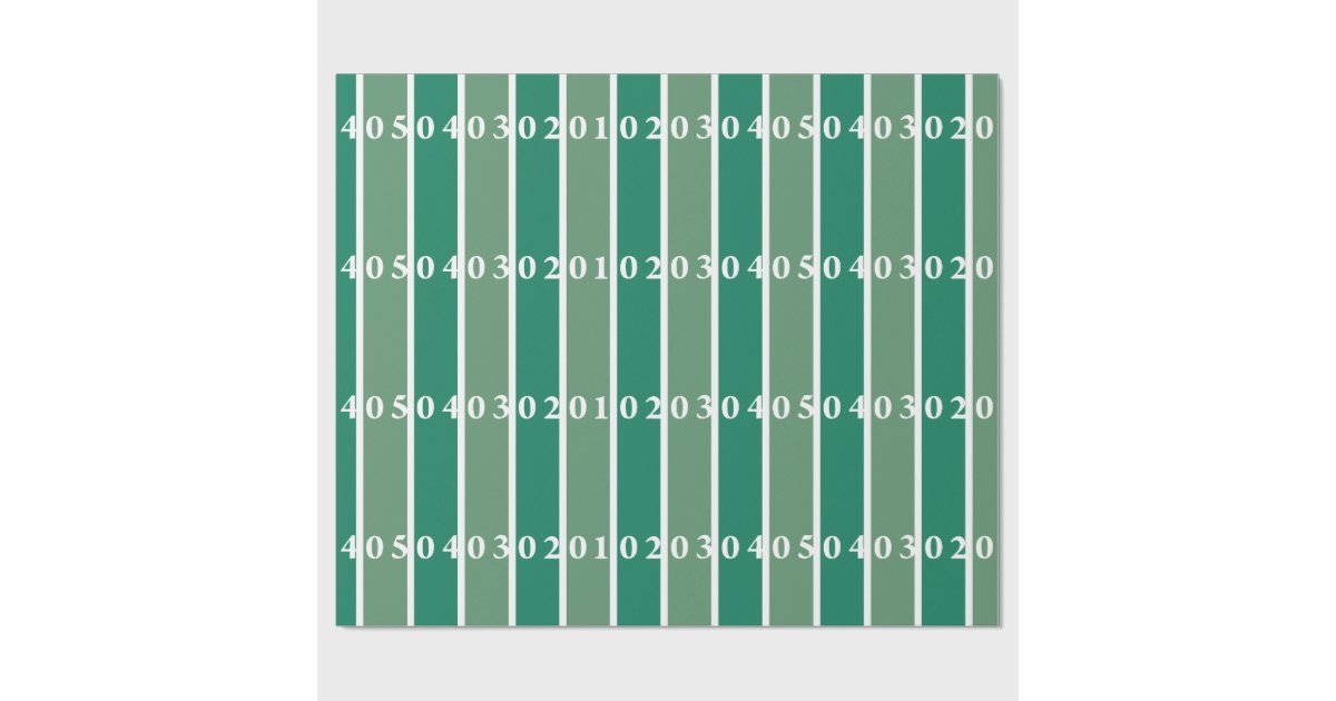 Football Field Wrapping Paper | Zazzle