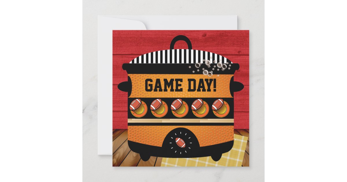 FOOTBALL GAME DAY Invitation | Zazzle