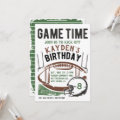 Football Game Time Birthday Invitation | Zazzle