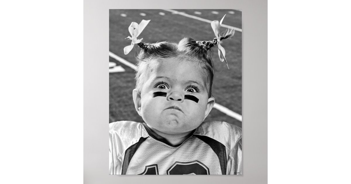 Football Girl Poster | Zazzle