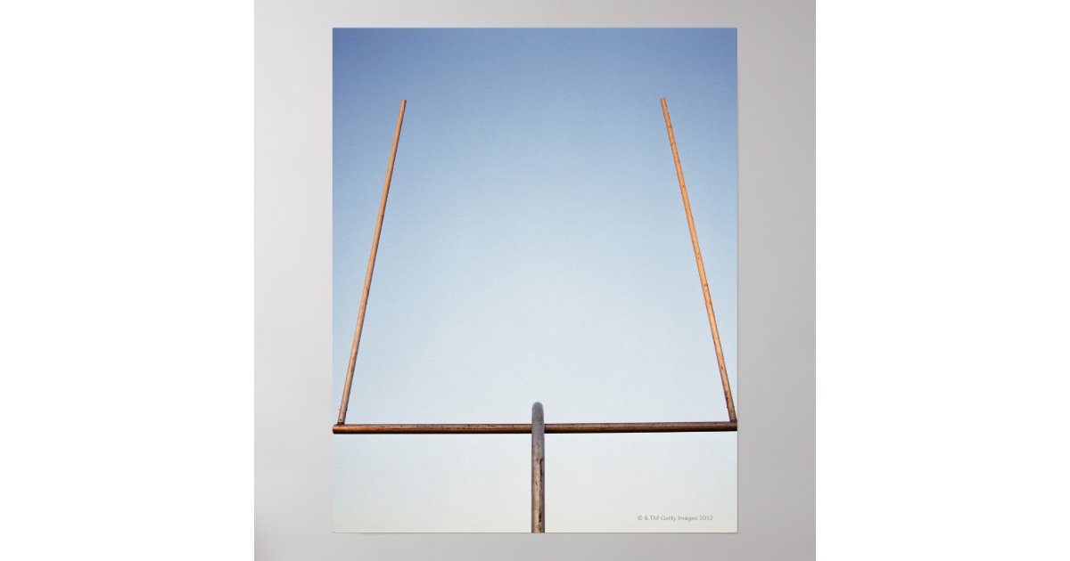 Football goal post poster | Zazzle