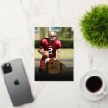 Football Graduation Party Foil Invitation | Zazzle