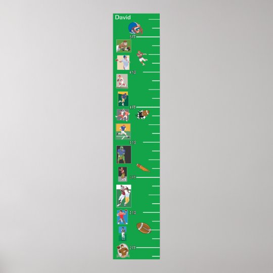 Football Growth Chart | Zazzle.com