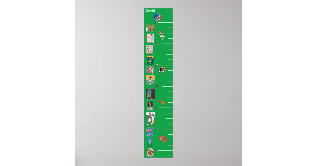 Football Growth Chart | Zazzle