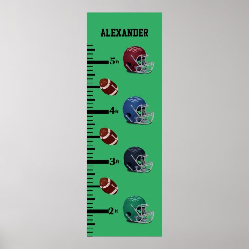 Football Growth Chart | Zazzle