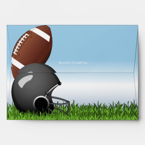 Football Helmet/Ball Envelope | Zazzle