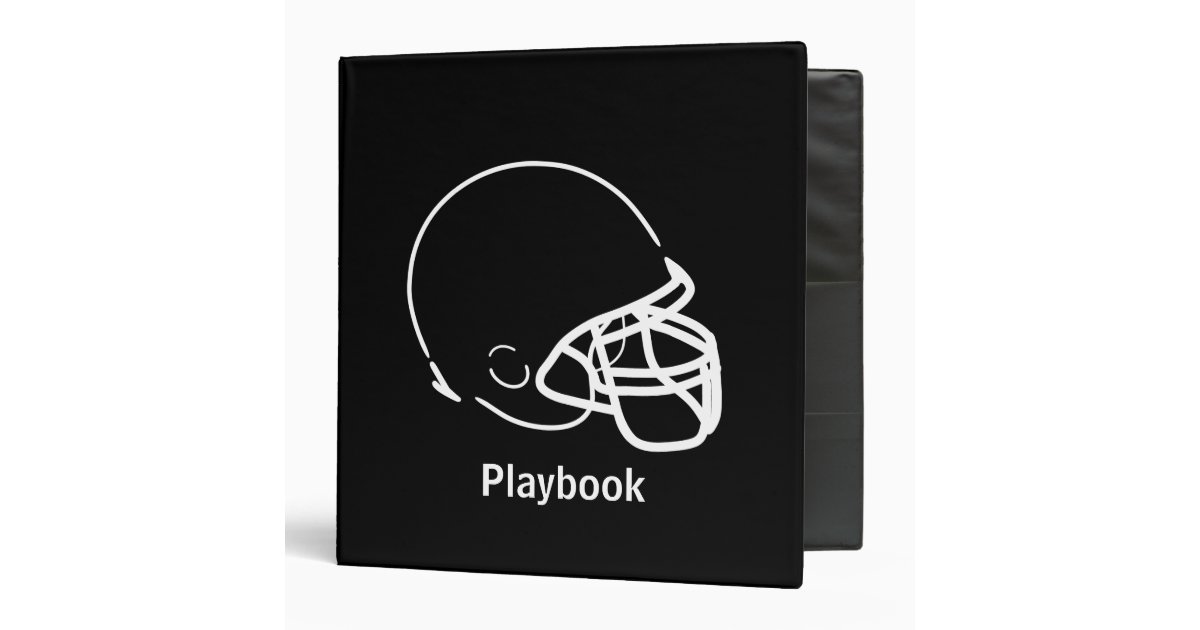 Football Helmet Binder Playbook | Zazzle