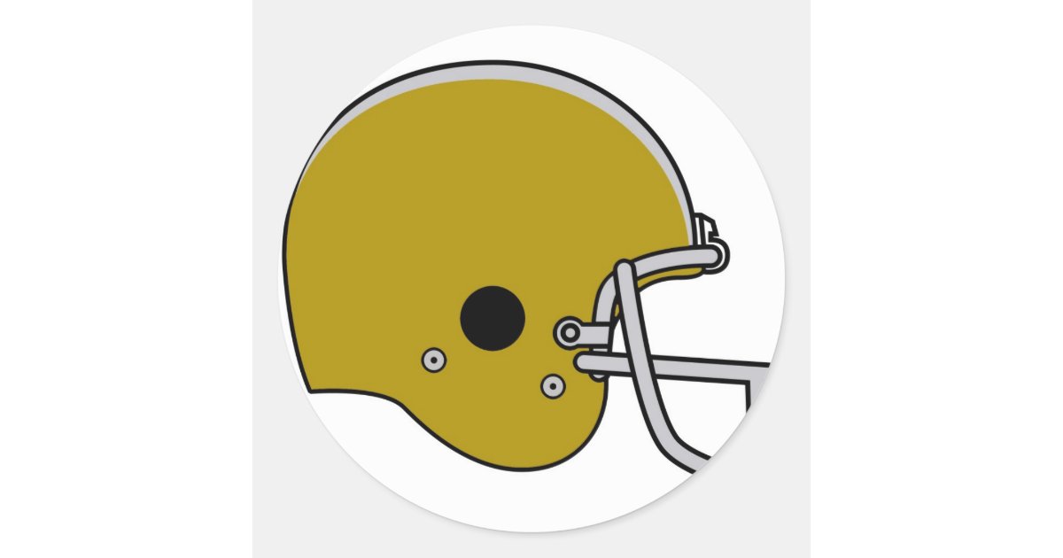 football helmet classic round sticker | Zazzle