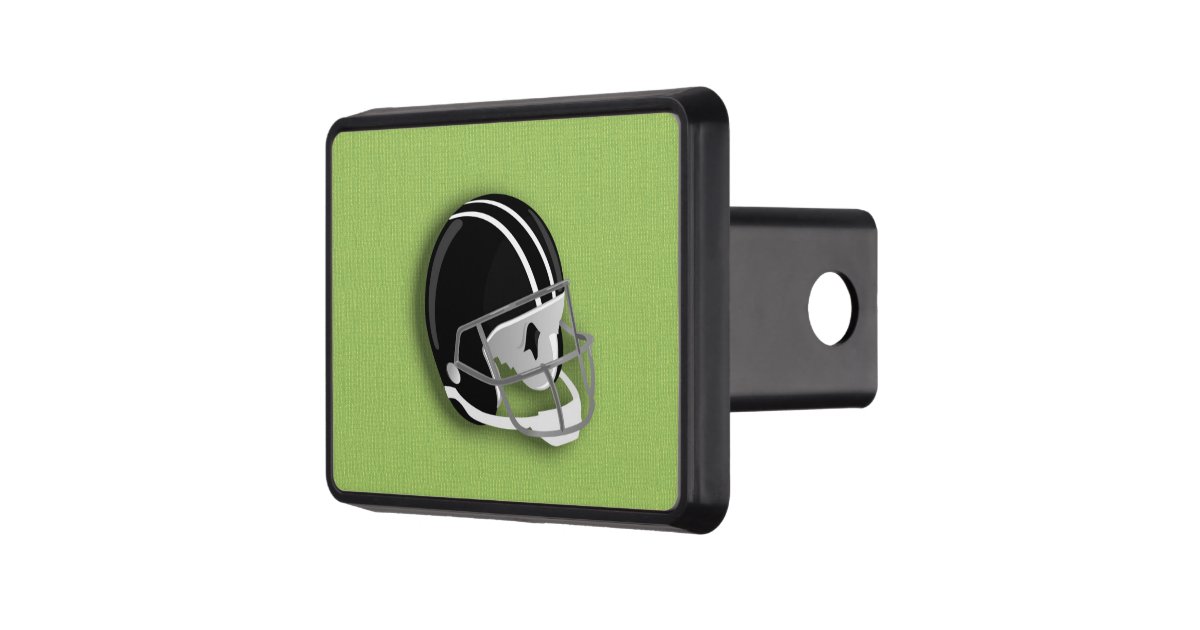 Football Helmet Green Hitch Cover | Zazzle