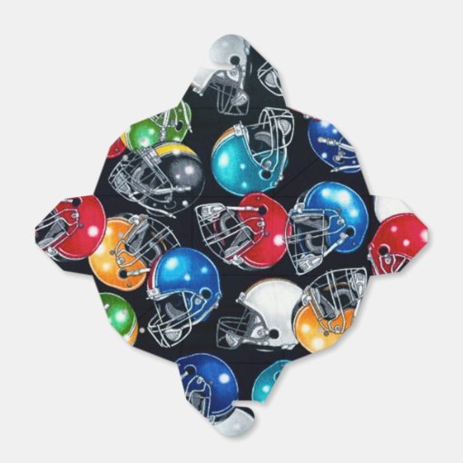 Football Helmet Pattern Take Out Favor Box | Zazzle