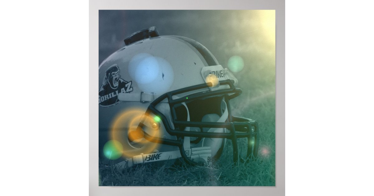 Football Helmet Poster | Zazzle