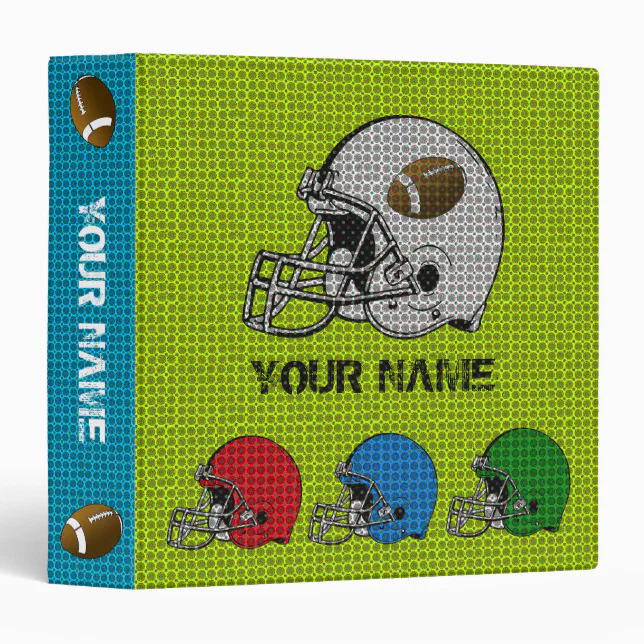 Football Helmet Sport Binder 1 | Zazzle