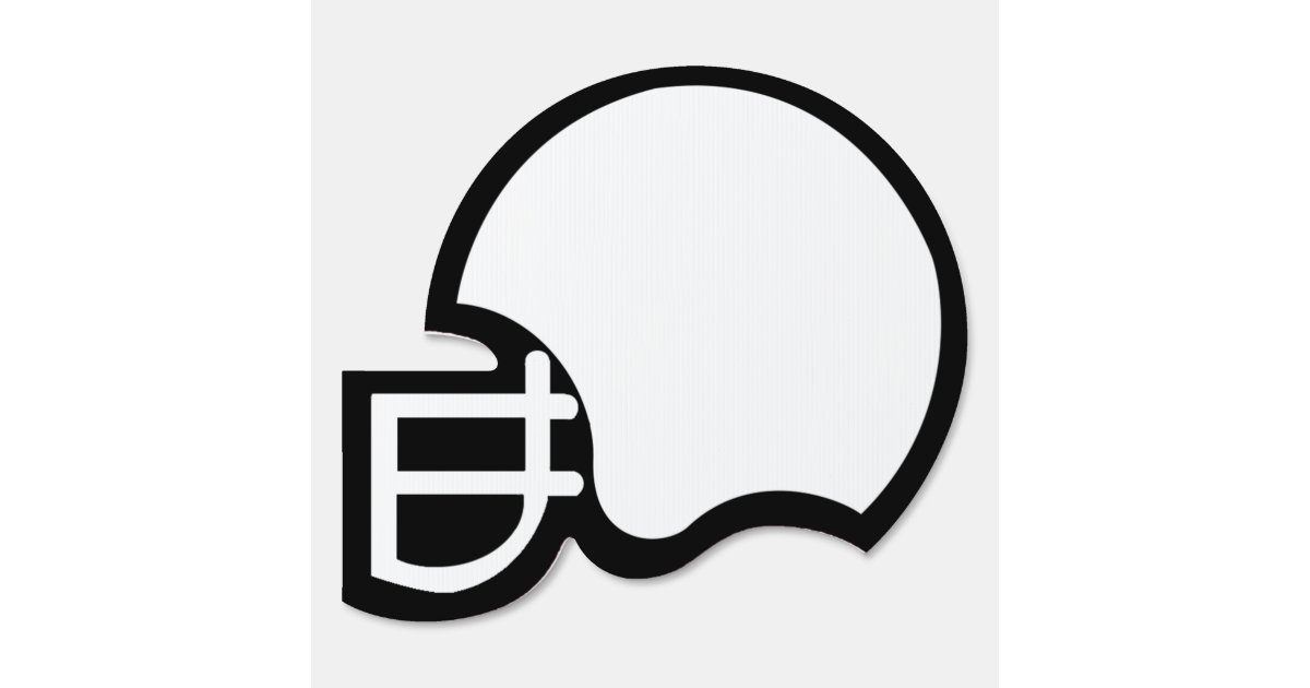 Football Helmet Yours to Customize Sign | Zazzle