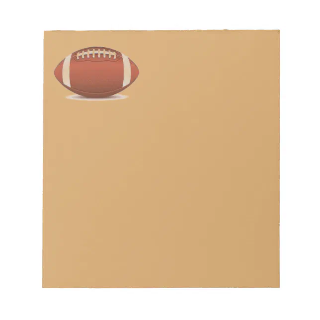 FOOTBALL IMAGE ON ITEMS NOTEPAD | Zazzle